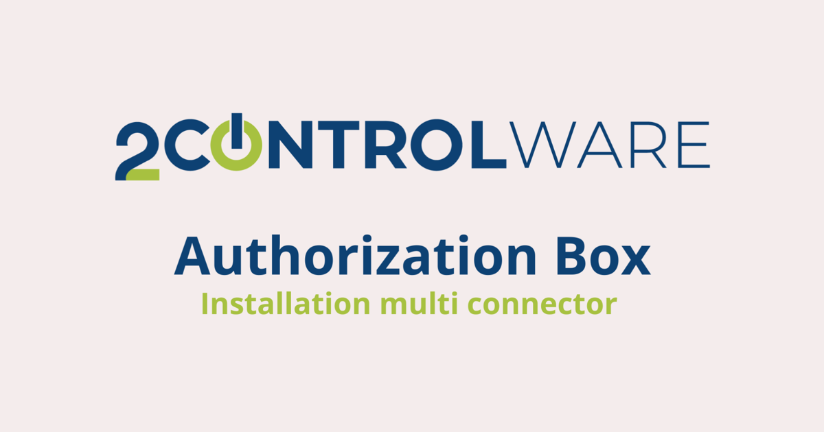 How to install the multi connector for the Authorization Box?